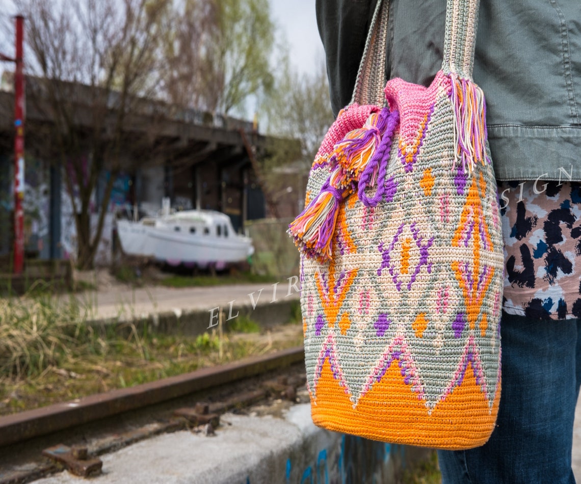 Crochet Pattern Mochila Bag Tapestry Crochet Bag Tutorial | Etsy
