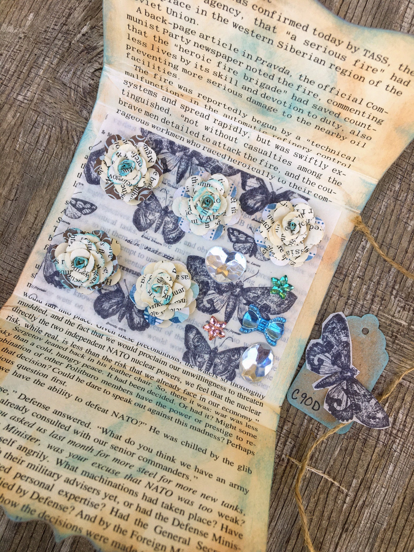 Junk Journal Flower Book Box Kit for Smash Book DIY ATC | Etsy