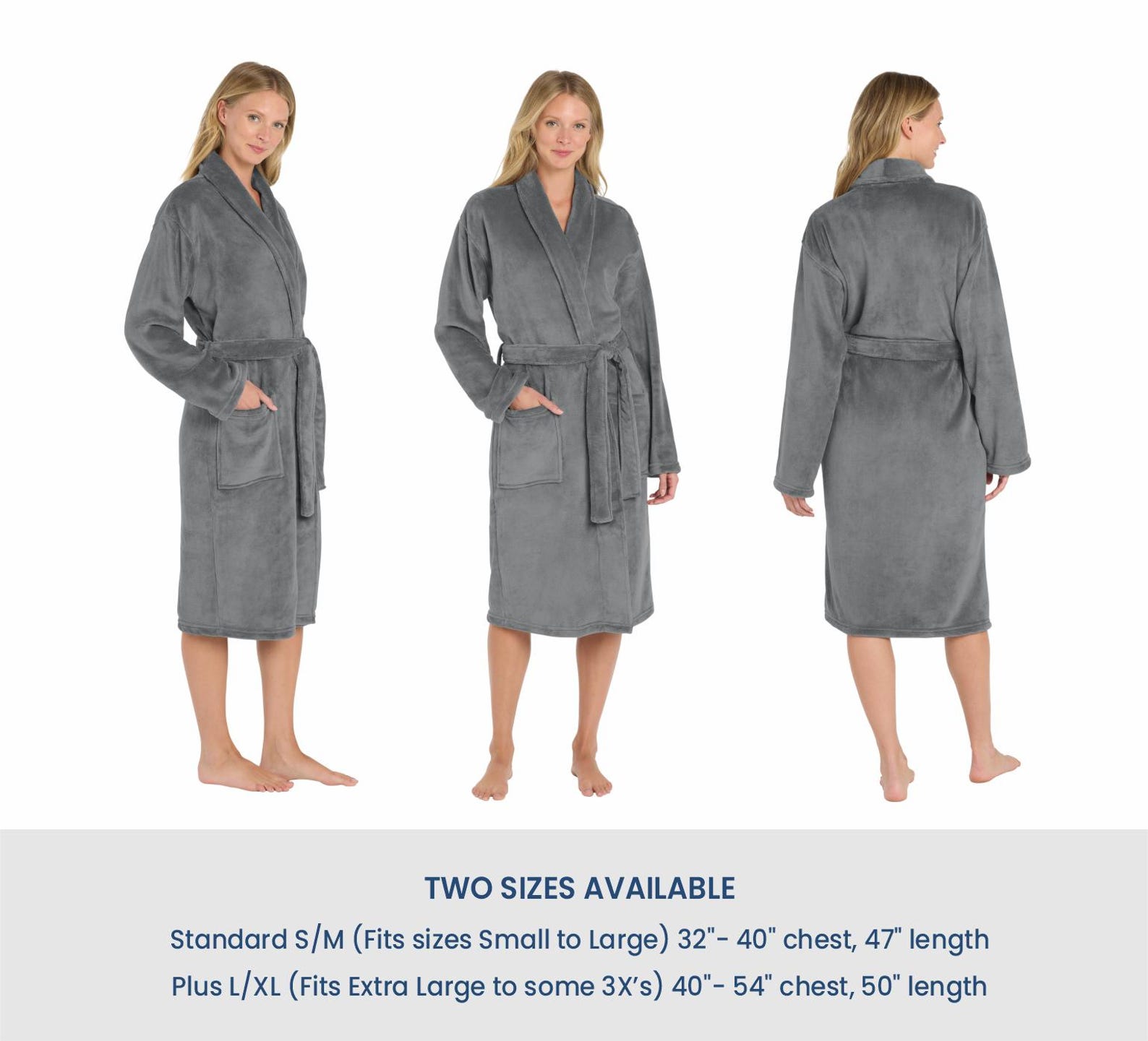 Personalized Plush Spa Robe, Custom Monogrammed Fleece Bathrobe - Etsy