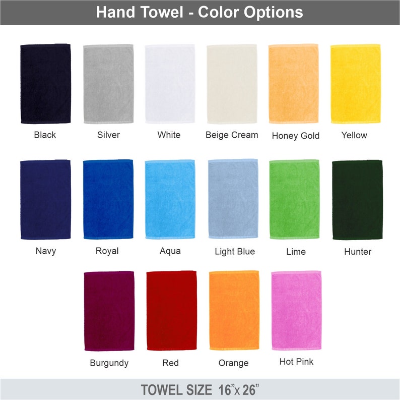 Custom Bathroom Hand Towel With Monogram / Personalized Hand - Etsy