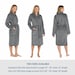 Monogrammed Plush Spa Robe / Embroidered Unisex Personalized Fuzzy ...