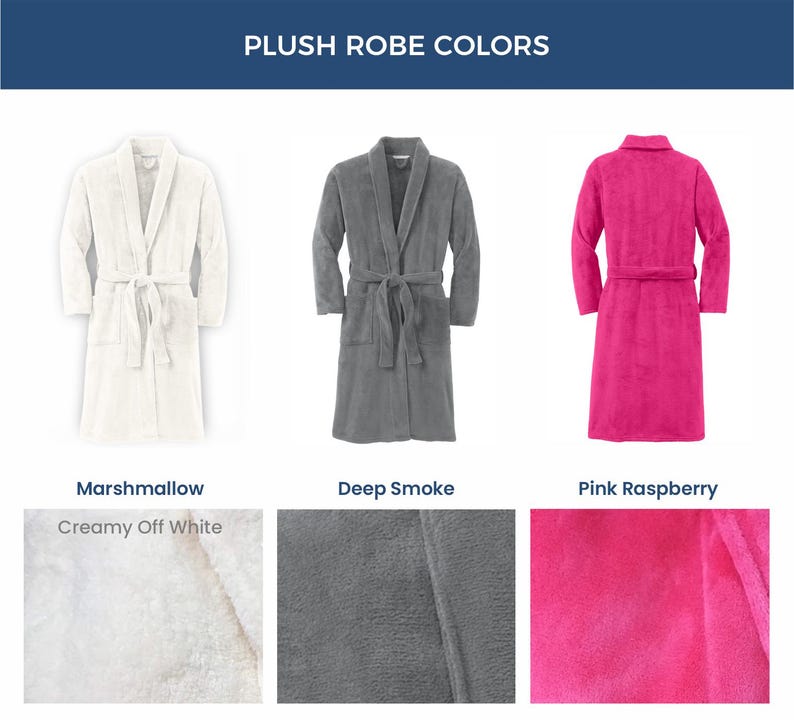 Monogrammed Plush Spa Robe / Embroidered Unisex Personalized Fuzzy ...