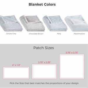 CUSTOM Textured Plush Throw Blanket With Engraved Logo on - Etsy