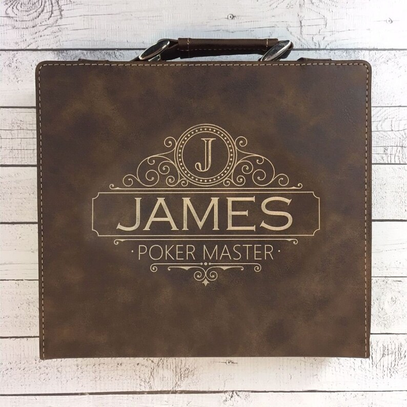 Laser Engraved Poker Set Custom Laser Engraved Poker Set in | Etsy