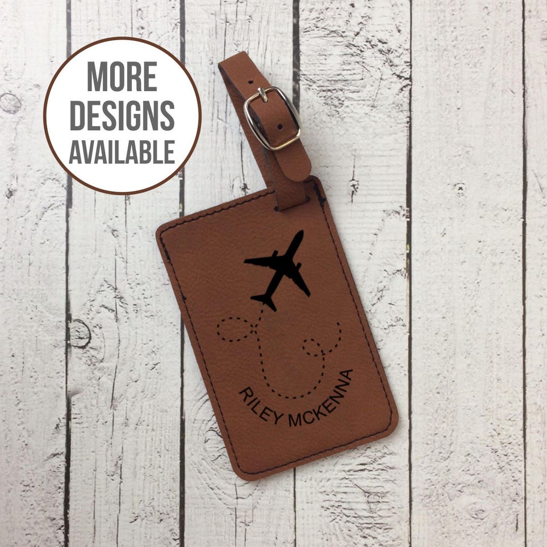 Custom Luggage Tag Personalized, Laser Engraved Travel Accessory Gift ...