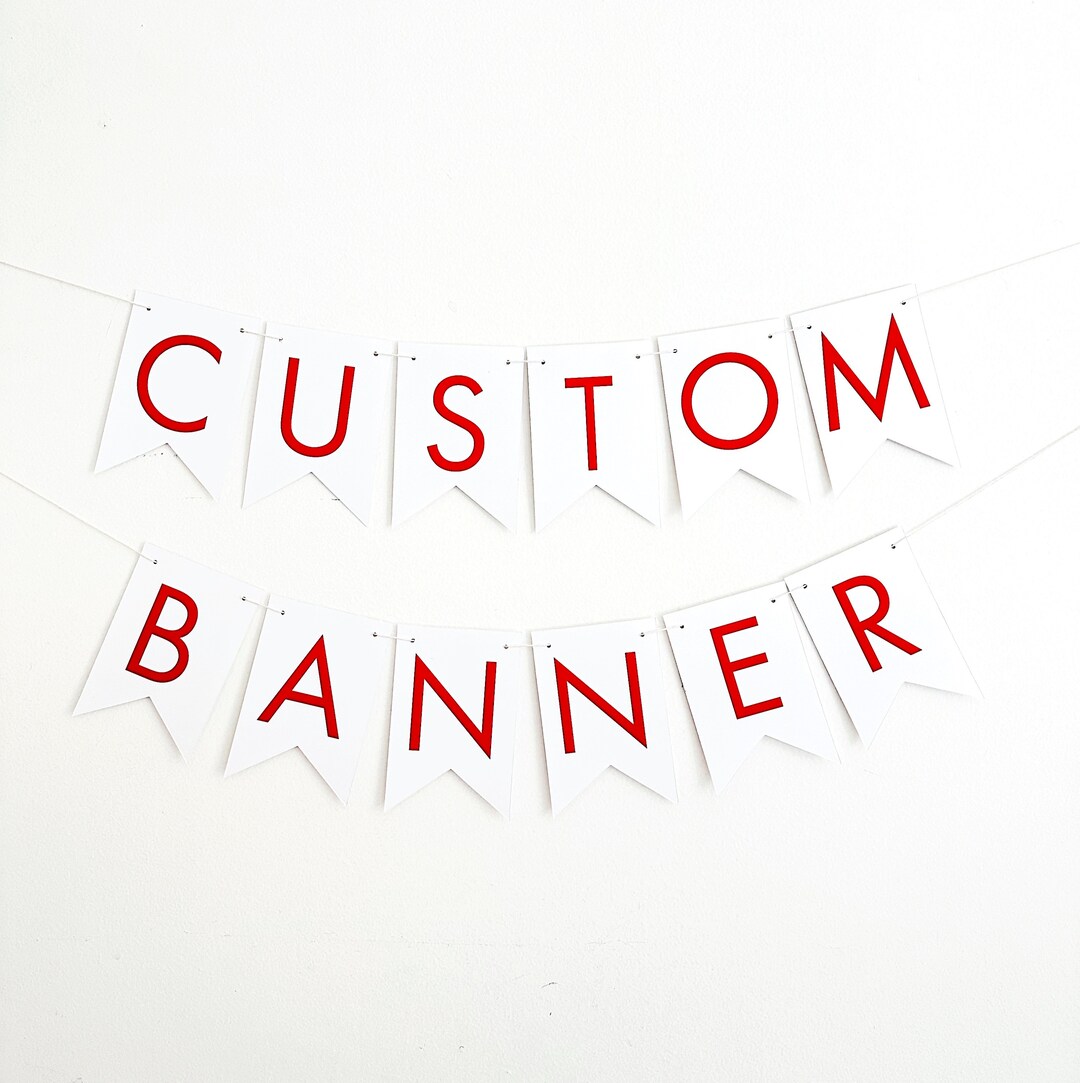 Customizable Banner, Personalized Banner, Design Your Own Banner, DIY ...