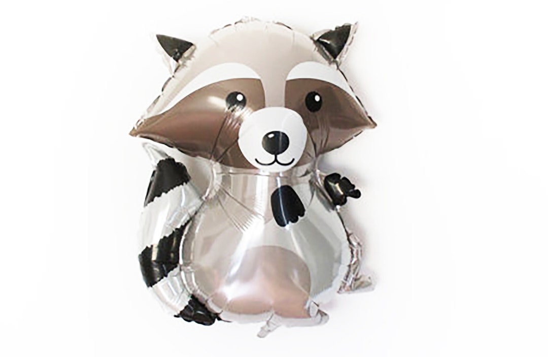 Woodland Raccoon Balloon, Woodland Party Decor, Raccoon Party ...