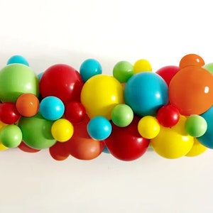 Orange Beach Ball Birthday Party | Colorful Summer Balloons | Pool ...