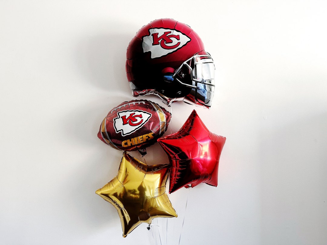Chiefs Football Decorations, Football Party, Game Day Balloons ...