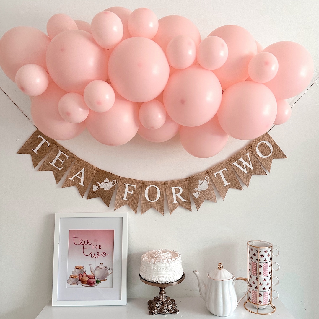 Tea Party Decorations, Light Pink Balloon Garland, Tea Party Decor, Tea ...