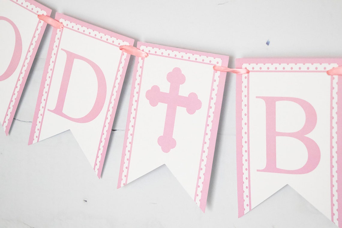 Personalized Baptism Banner, Christening Banner, First Communion Banner ...