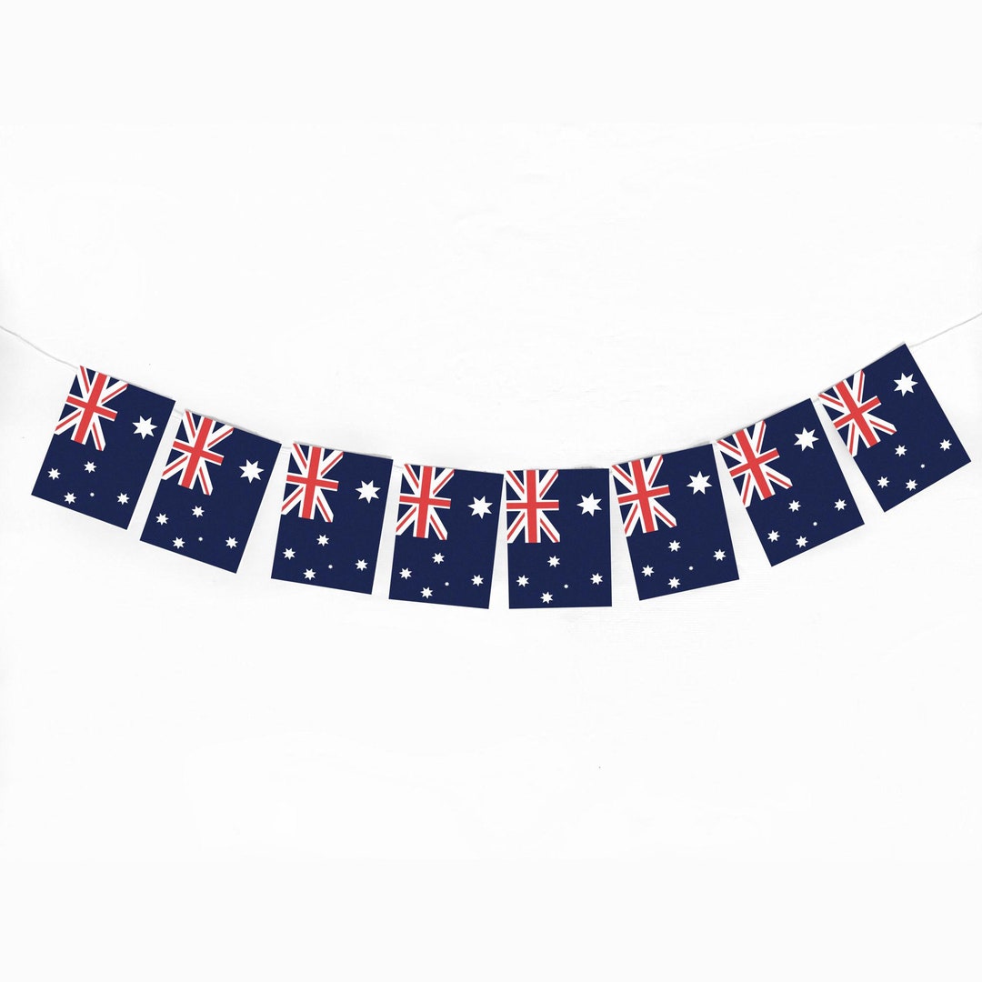 Australia Flag Banner, Australian Flag Banner, Team Australia Garland ...