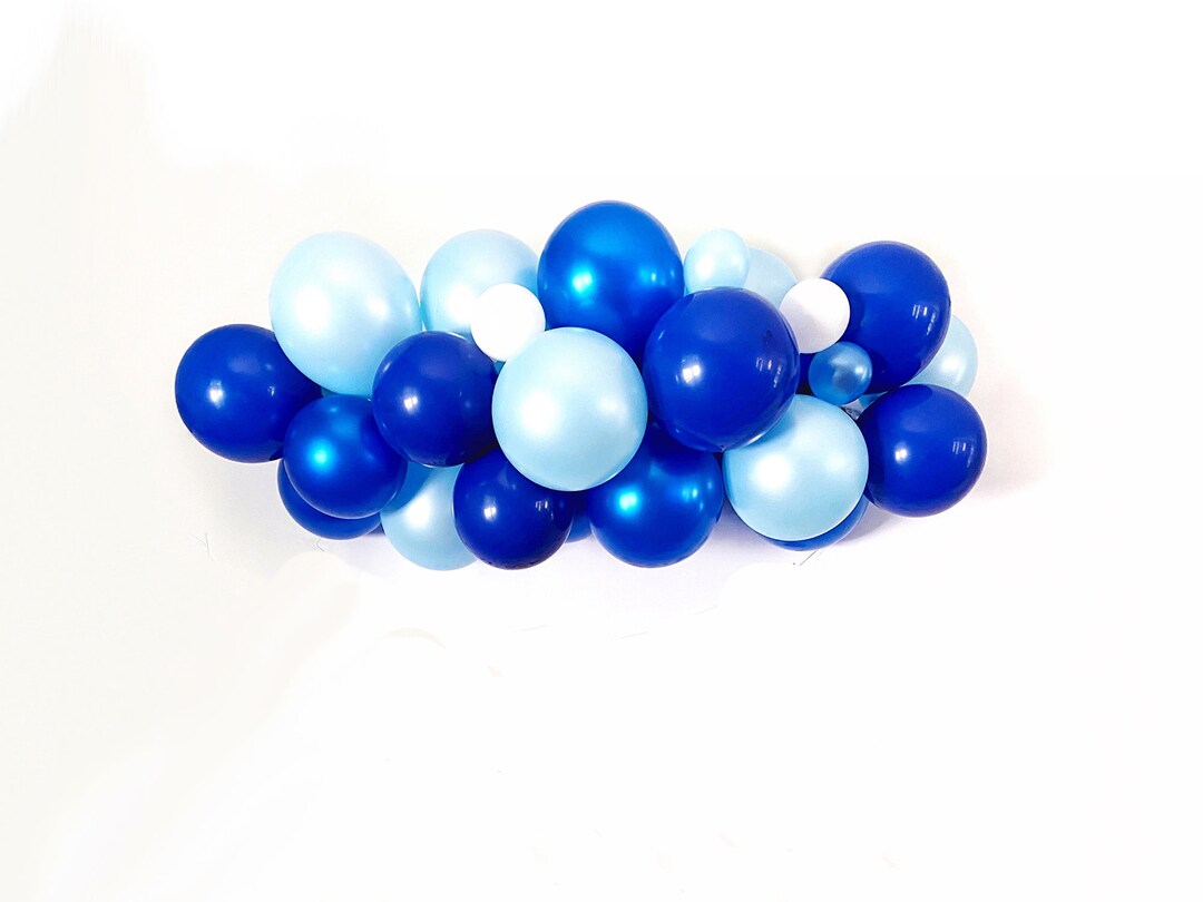 Blue Balloon Garland, Balloon Party Kit, Blue Party Decorations, Blue ...
