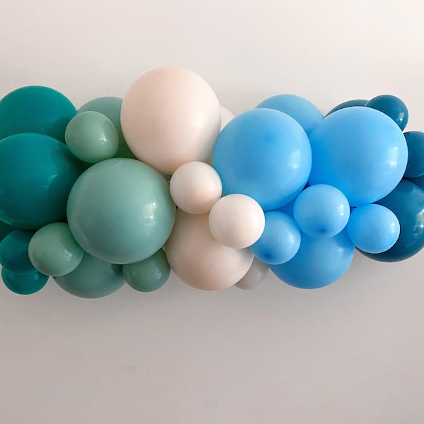 Blue Balloon Garland - Etsy