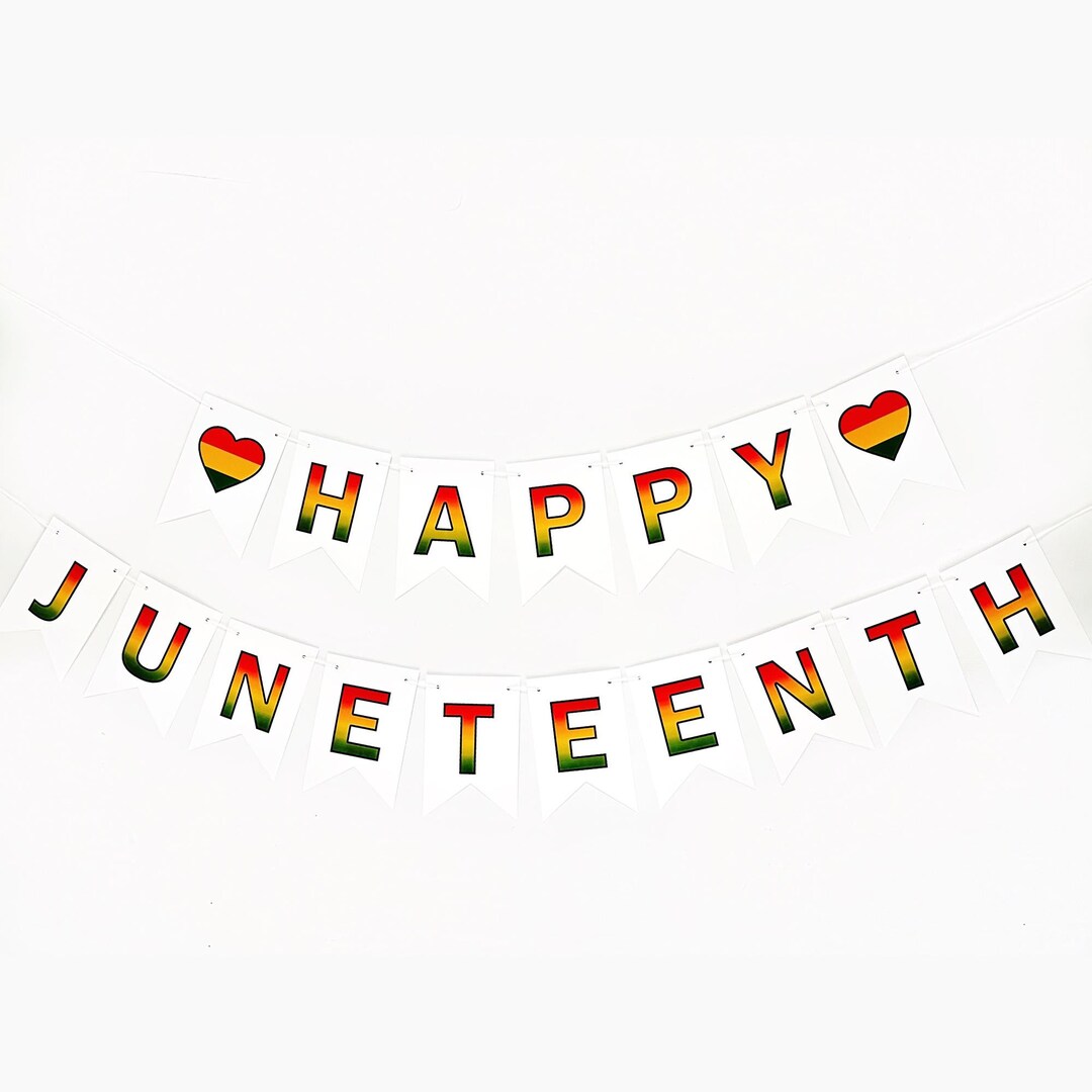Juneteenth Banner | Happy Juneteenth Banner | Freedom Day Banner ...
