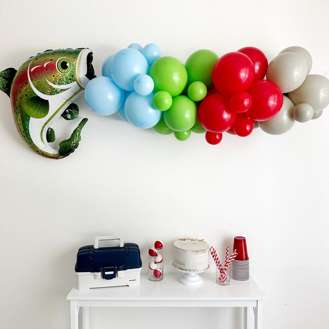 Fishing Party, Ofishally One, Fish Theme Birthday Party Decor, Fishing ...