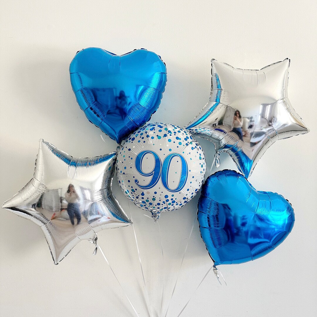 90th Birthday Balloons, Happy 90th Birthday Balloon, Birthday Party ...
