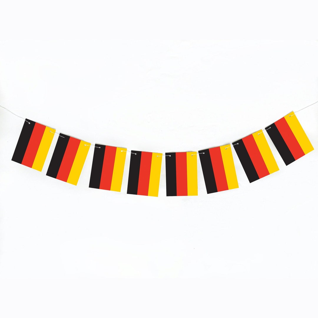 Germany Flag Banner, German Flag Banner, Team Germany Garland, World ...