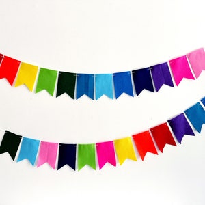 Multicolored Felt Flag Banner, Colorful Felt Party Decor, Multicolor ...