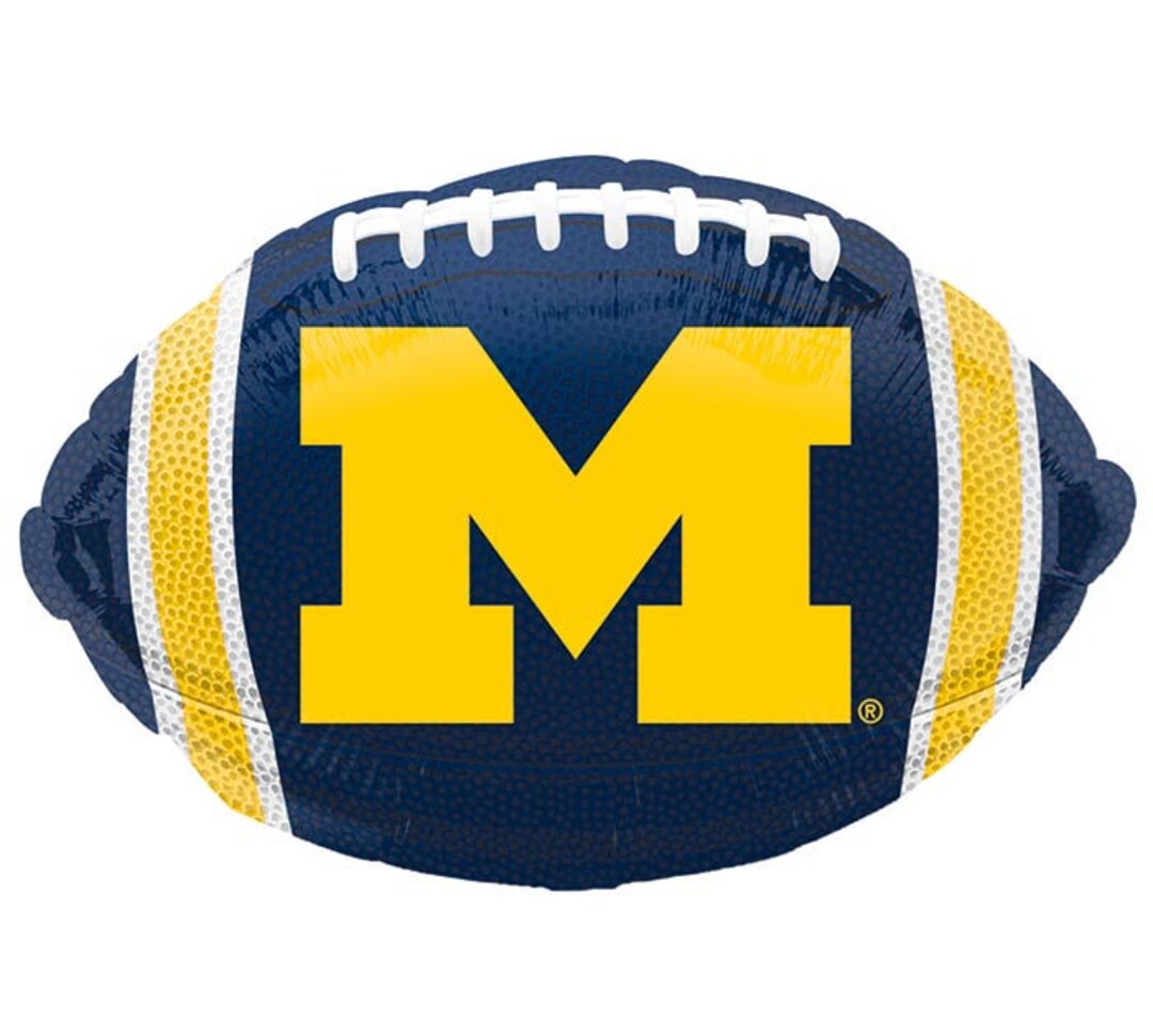 Michigan Balloon 17 Football Party Decor Sports Balloon Tailgate Decor ...