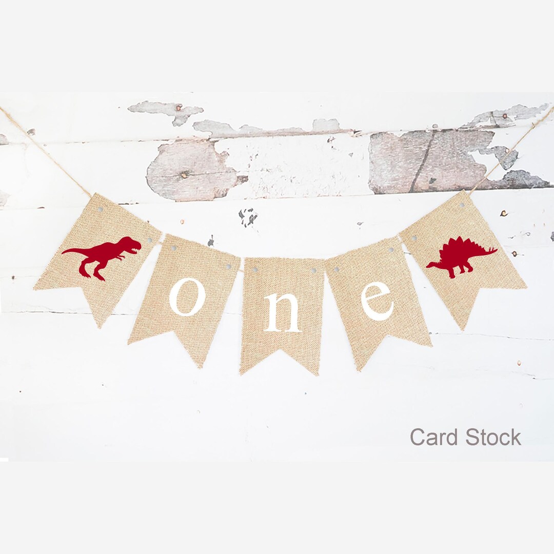 Dinosaur One Banner, First Birthday Party Decor, Dino First Birthday ...