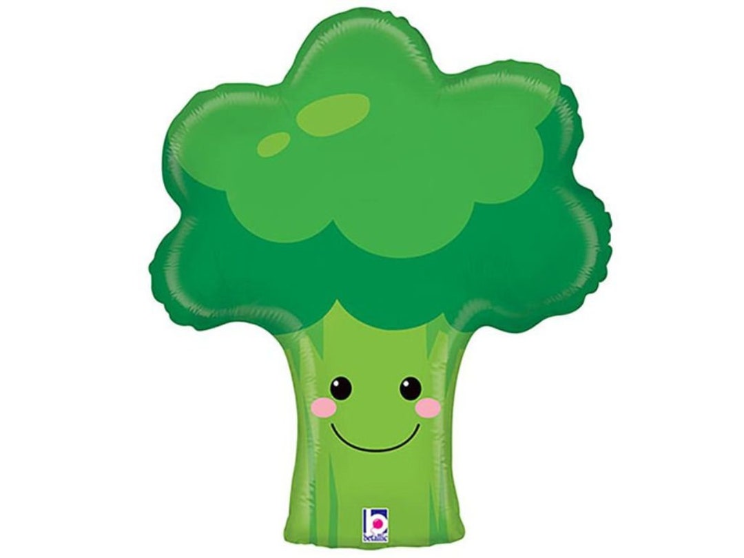 Smiling Broccoli Balloon, Veggie Party Decor, Farmers Market Party ...