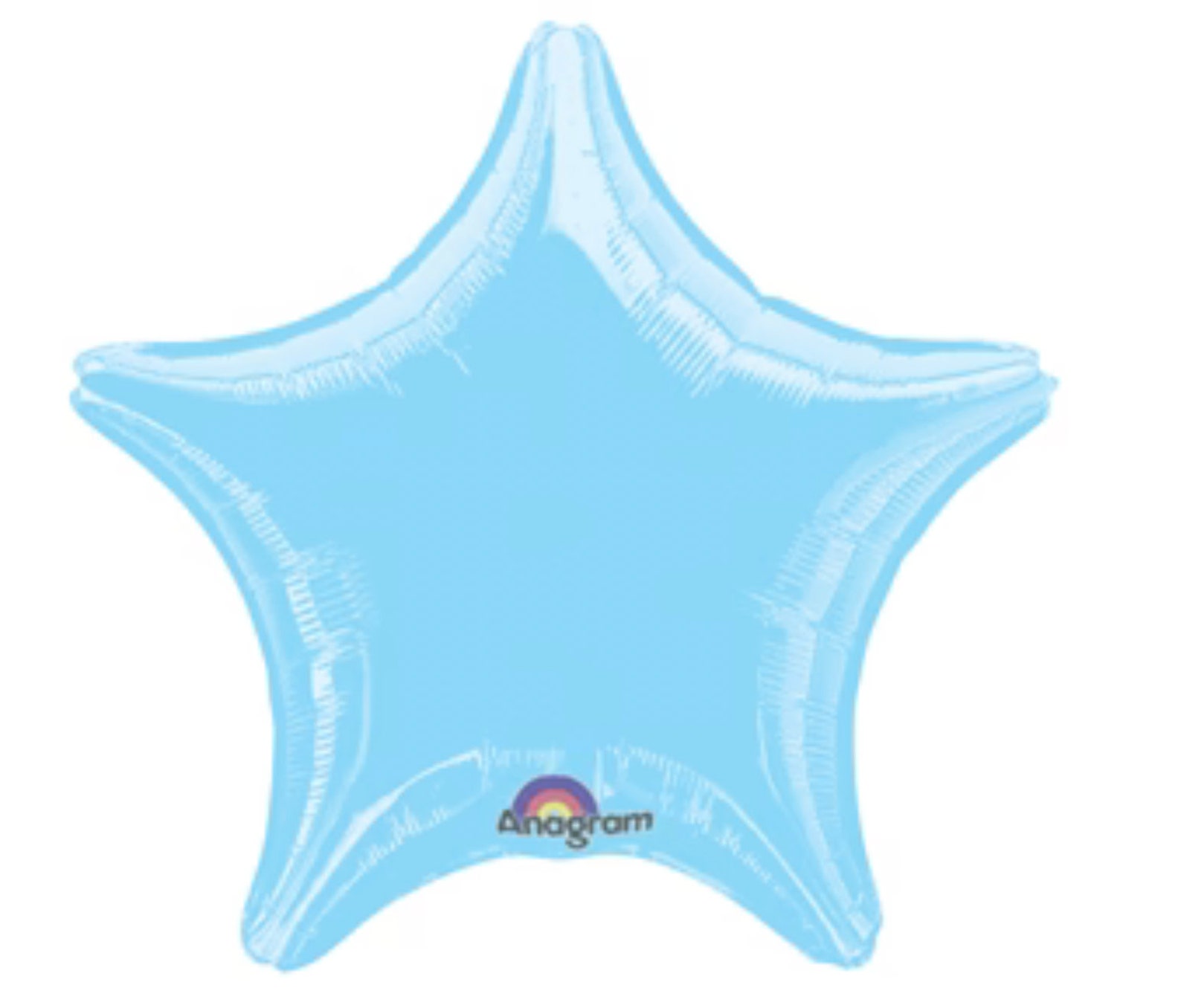 Pale Blue Star Balloon | Blue Party Decor | Light Blue Foil Balloon ...