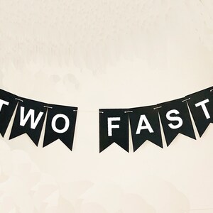 Two Fast Card Stock Banner, Two Fast Racing Birthday Party, Second ...