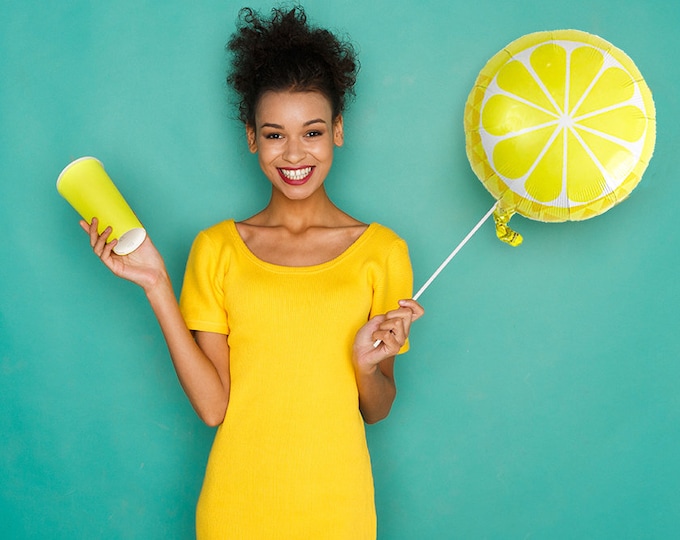 Lemon Birthday Decor, Lemon Party, Lemon Theme Party, Lemon Centerpiece ...