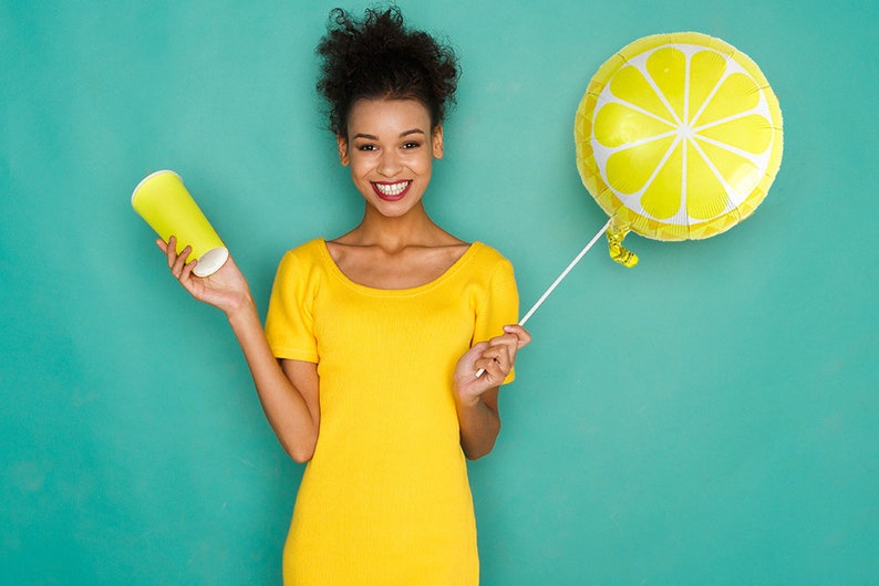 Lemon Balloon Bouquet Lemonade Party Decor Lemonade Stand - Etsy