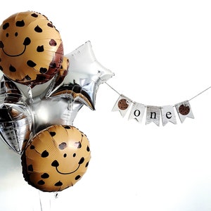 Cookie First Birthday Party Decoration, Cookie Balloon, One Year Old ...