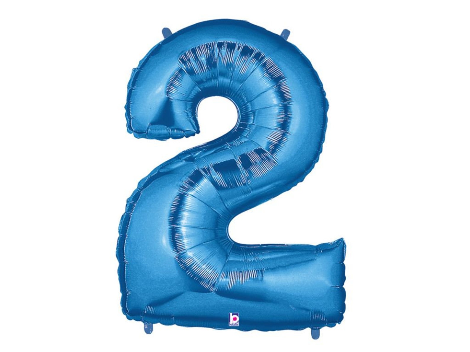 2nd Birthday Balloon Number 2 Balloon Blue Jumbo 2 Balloon - Etsy