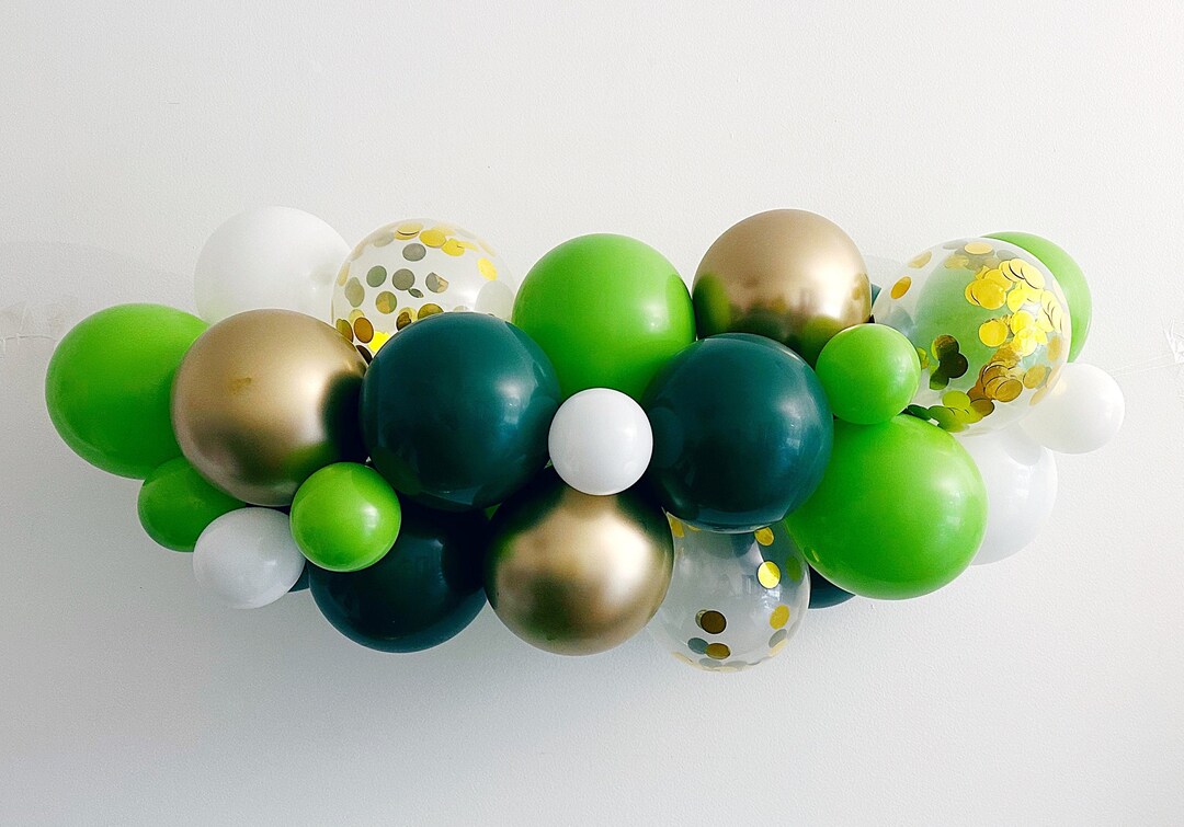 Green Party Decor, Green Balloon Garland, Balloon Garland, Green and ...