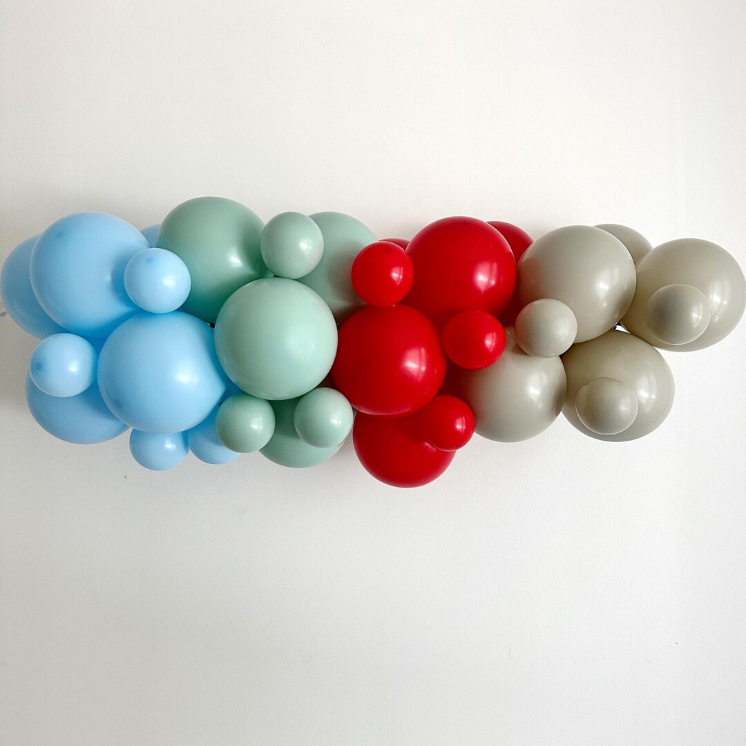 Colorful Balloon Garland | Multi-color Balloon Decor | Red Balloon ...