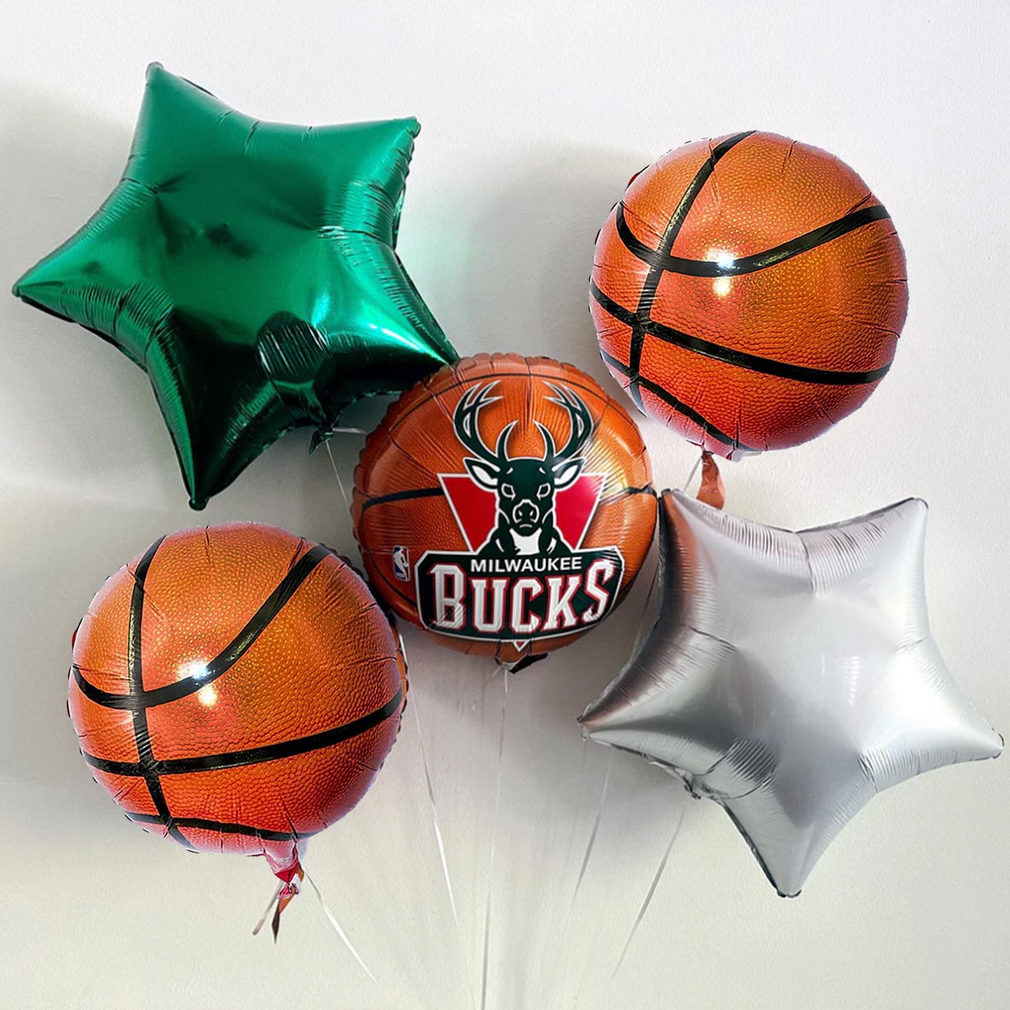 Bucks Basketball Decorations, Basketball Party, Game Day Balloons ...