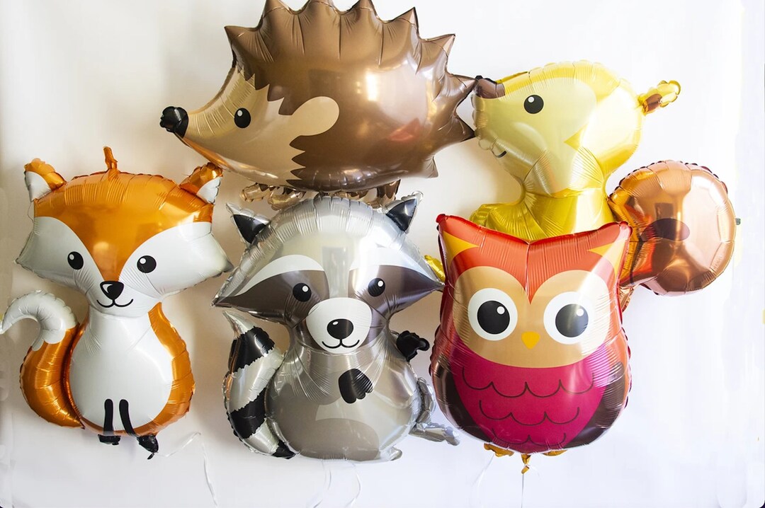 Woodland Animal Balloons | Woodland Party Decor | Fox Balloon Party ...