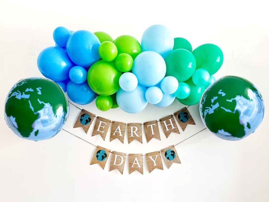 Earth Day Burlap Collection, Earth Day Party Decorations, Globe Decor ...