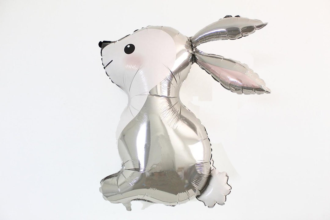 Rabbit Balloon, Bunny Balloon, Woodland Bunny Balloon, Woodland Party ...