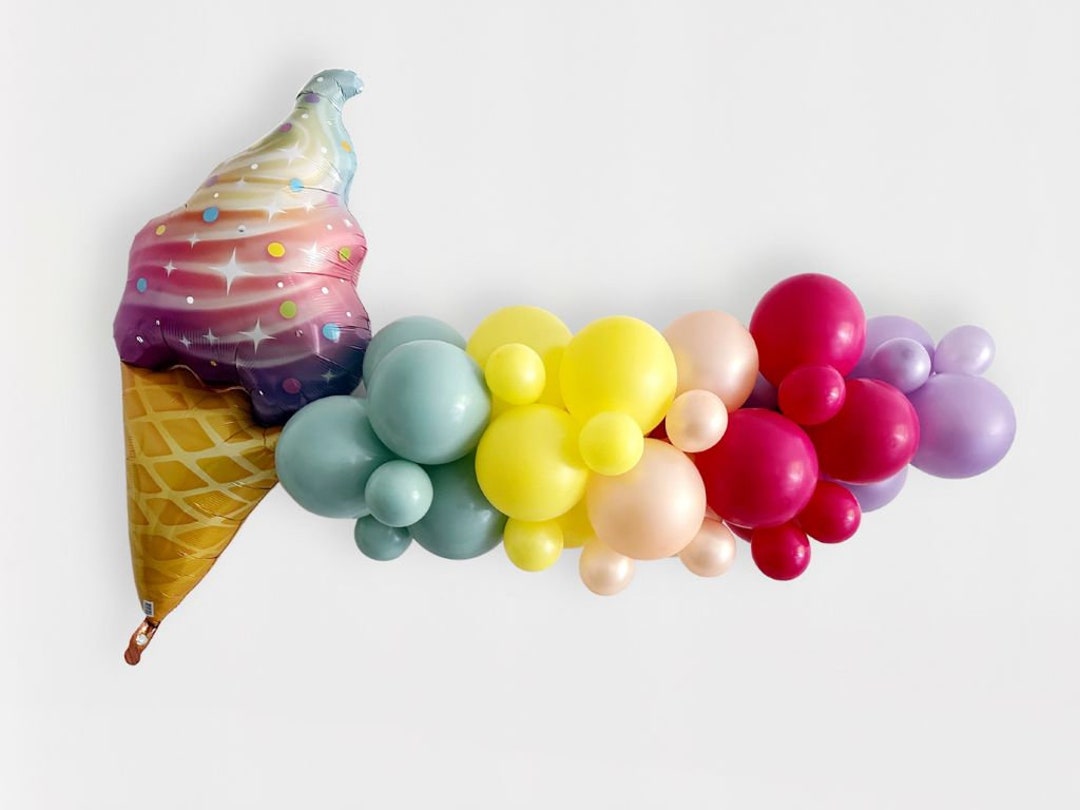 Ice Cream Party | Colorful Summer Balloon Garland | Colorful Balloon ...