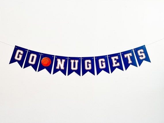 Go Nuggets Banner, Nuggets Decorations, Go Nuggets, Card Stock Banner ...