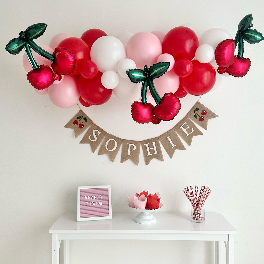 Cherry Party Decorations | Fruit Party | Cherry Balloon | Fruit Baby ...