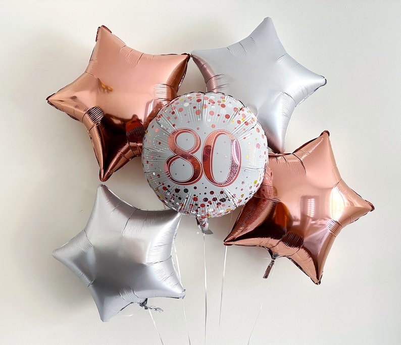 80th Birthday Balloons, Happy 80th Birthday Balloon, Birthday Party ...