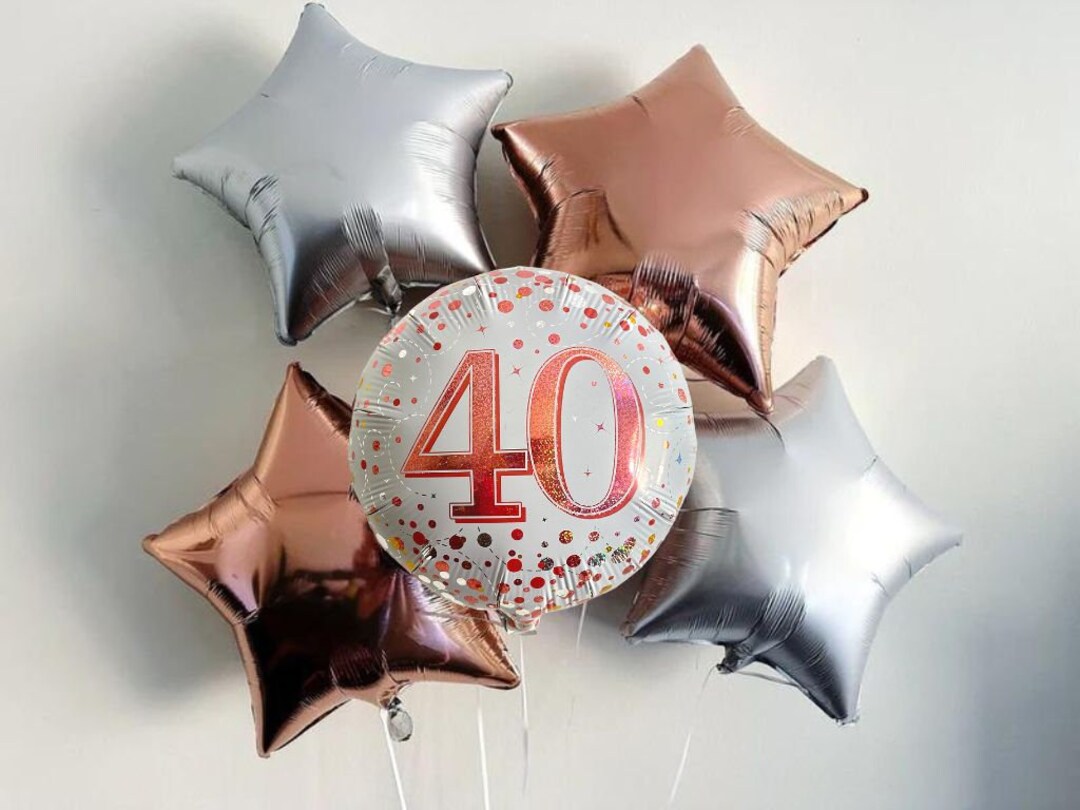 40th Birthday Balloons, Happy 40th Birthday Balloon, Birthday Party ...