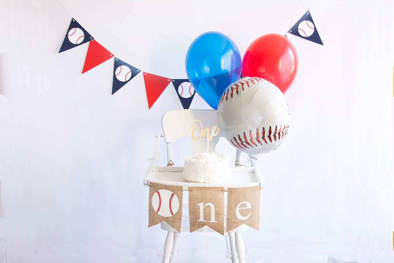 Baseball First Birthday Collection Baseball Party Decor With - Etsy