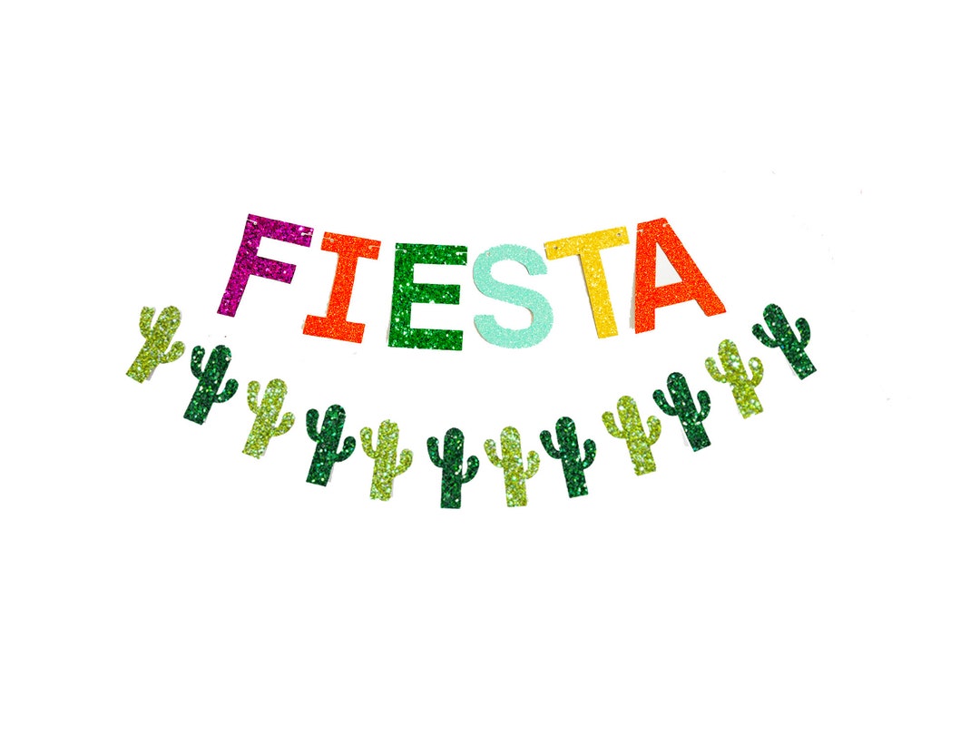 Fiesta Party Decorations, Fiesta Banners, Cactus Decorations, Rainbow ...