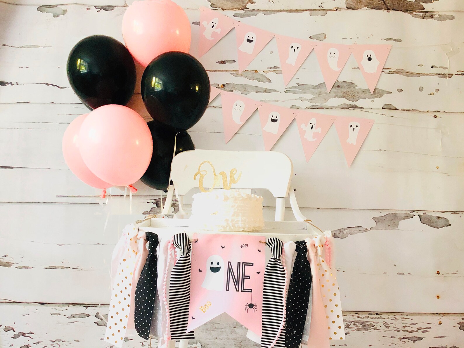 Pink Halloween 1st Birthday Party October First Birthday - Etsy
