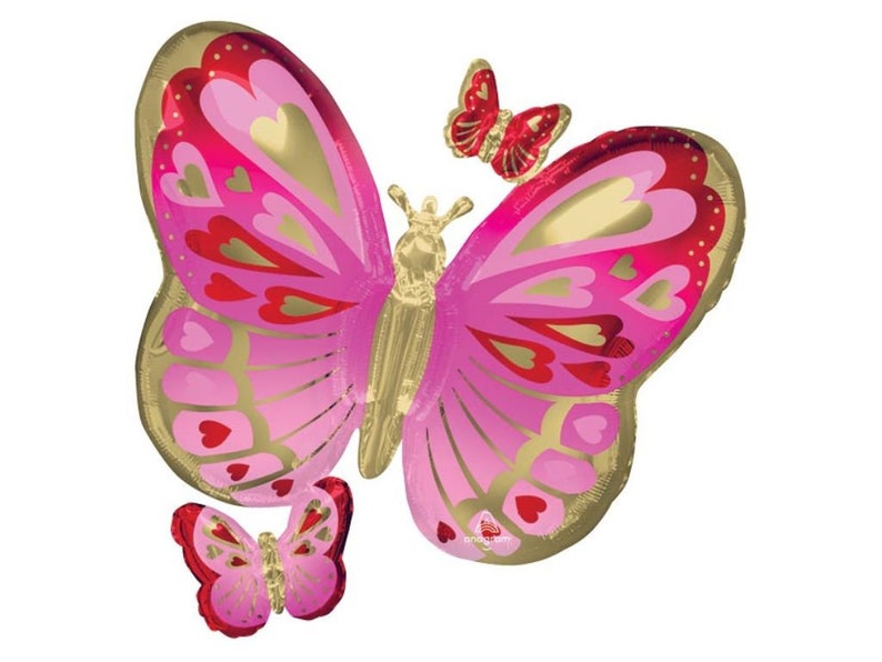 Pink Butterfly Balloon Butterfly Party Décor Spring Party - Etsy