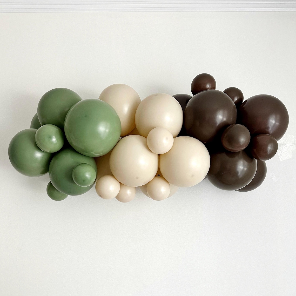 6 Foot Balloon Garland, Green, Brown and Tan Balloon Garland, Photo ...