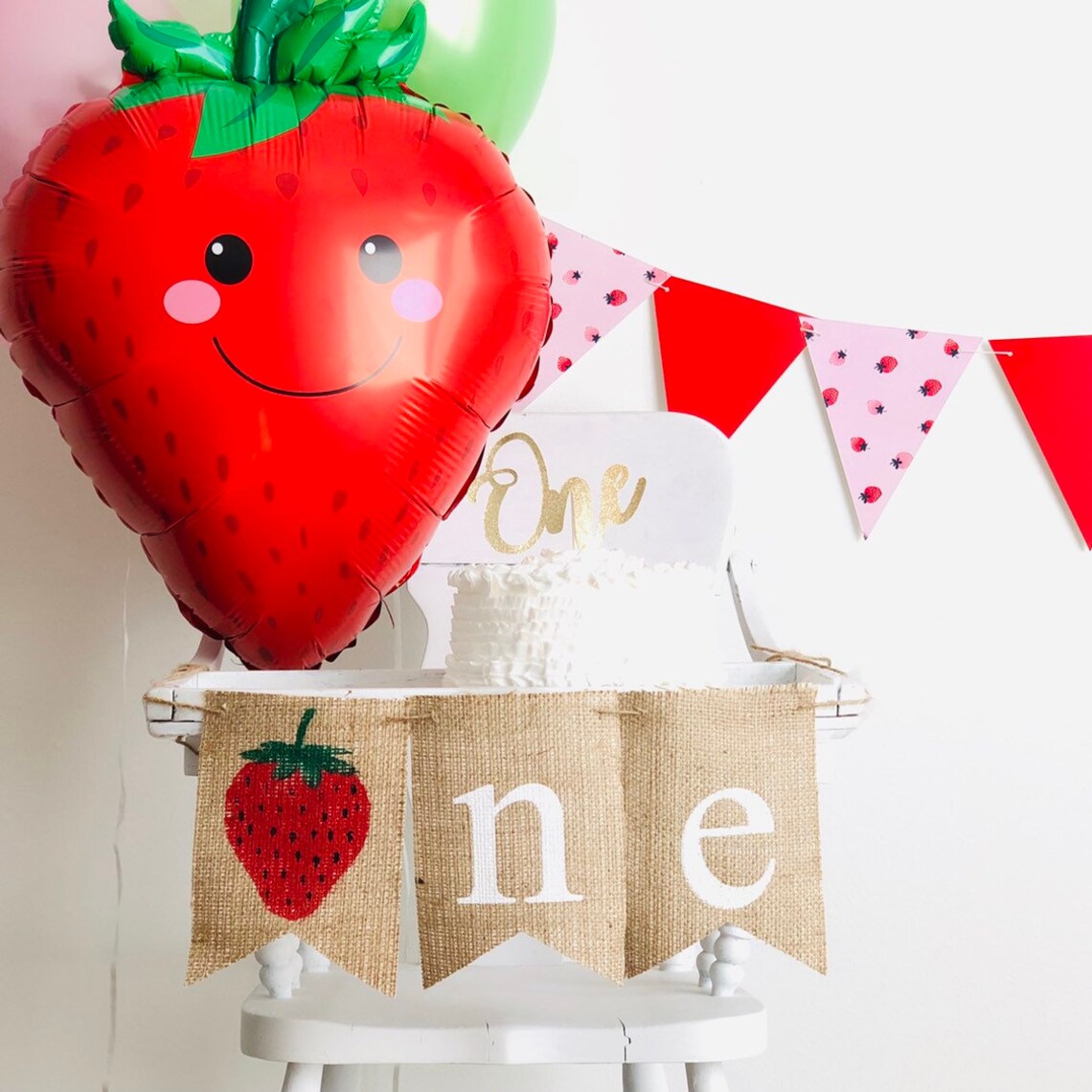Strawberry First Birthday Collection Strawberry Party Decor - Etsy