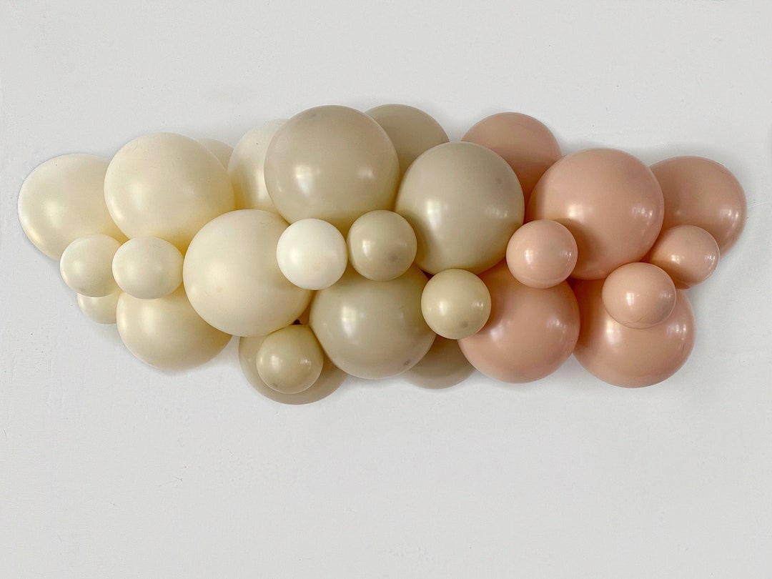 Neutral Party Decor, Soft Neutral Balloon Garland, Balloon Party Kit ...